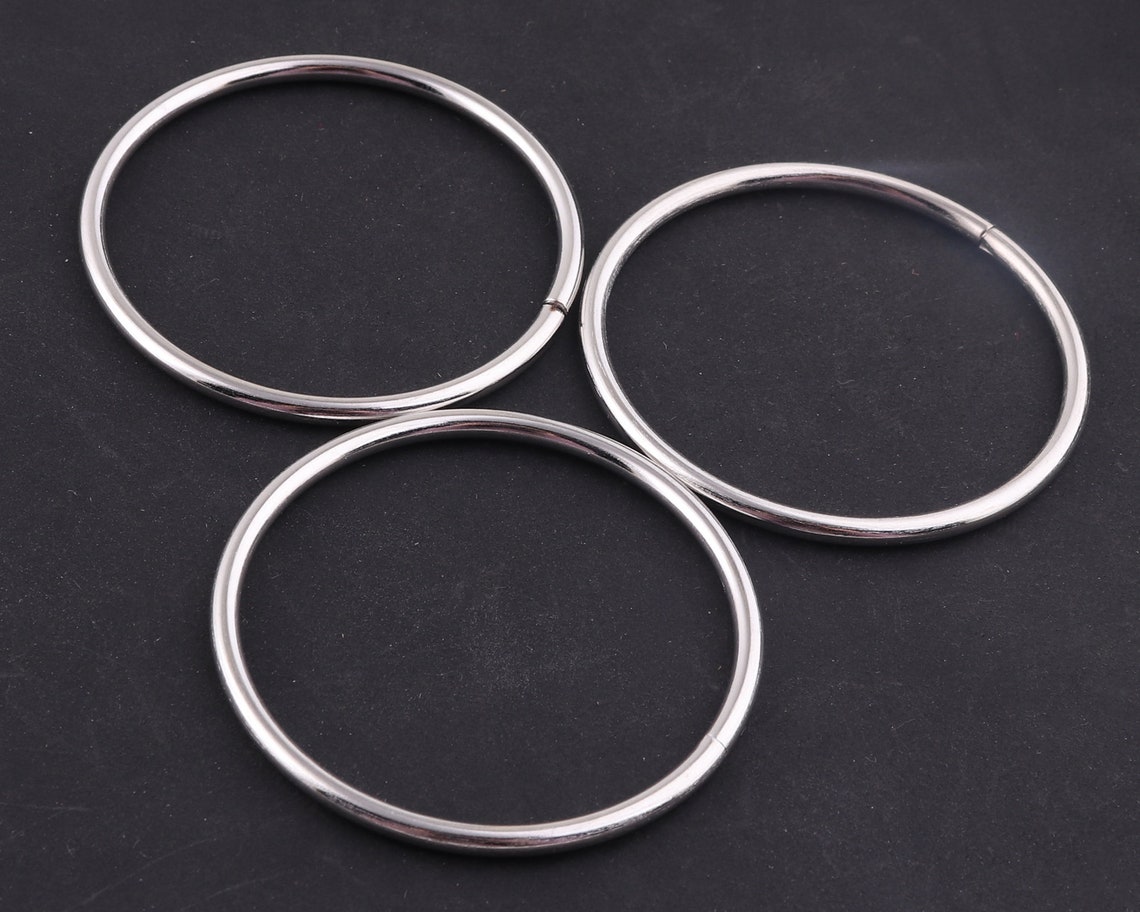 40mm Silver Metal O-ring Belt Bucklemetal Loopdiy Bag - Etsy