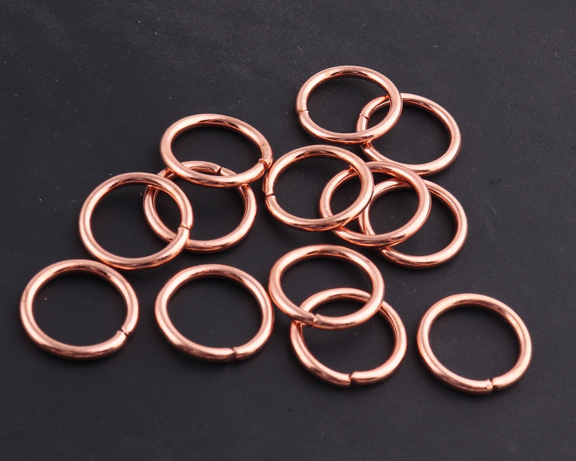 13 Mm Small Rose Gold Split Round Ring O Ring Non Welded Metal - Etsy
