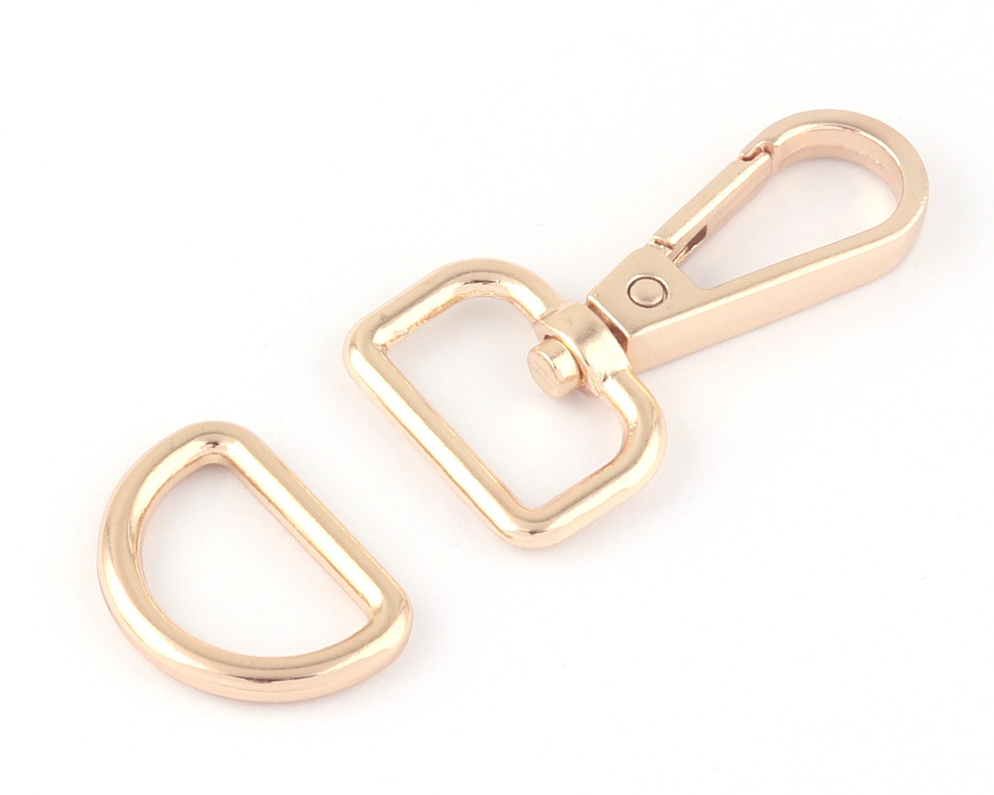 20mm Gunmetal/light Gold Metal Swivel Clasps Clawslide D Ring - Etsy