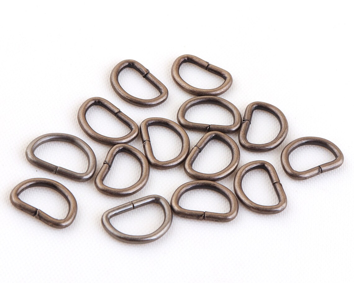 100/200pcs Gunmetal D Rings 3/810mm Small D Ring Metal - Etsy