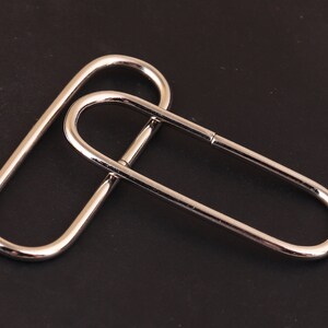 Silver Metal Loop Oval Ring Oval Loop Oval Buckle Square Ring - Etsy