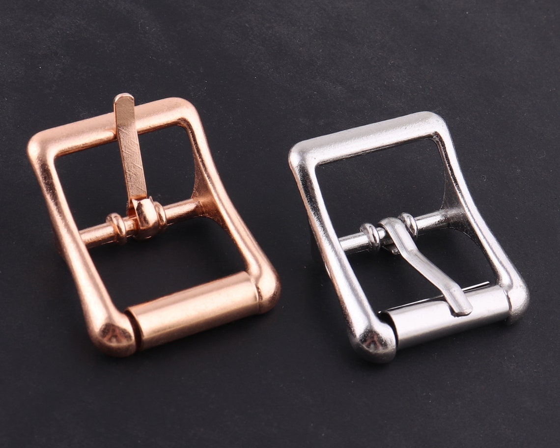 3/420 Mmsilver and Rode Gold Square Belt Buckle Single - Etsy