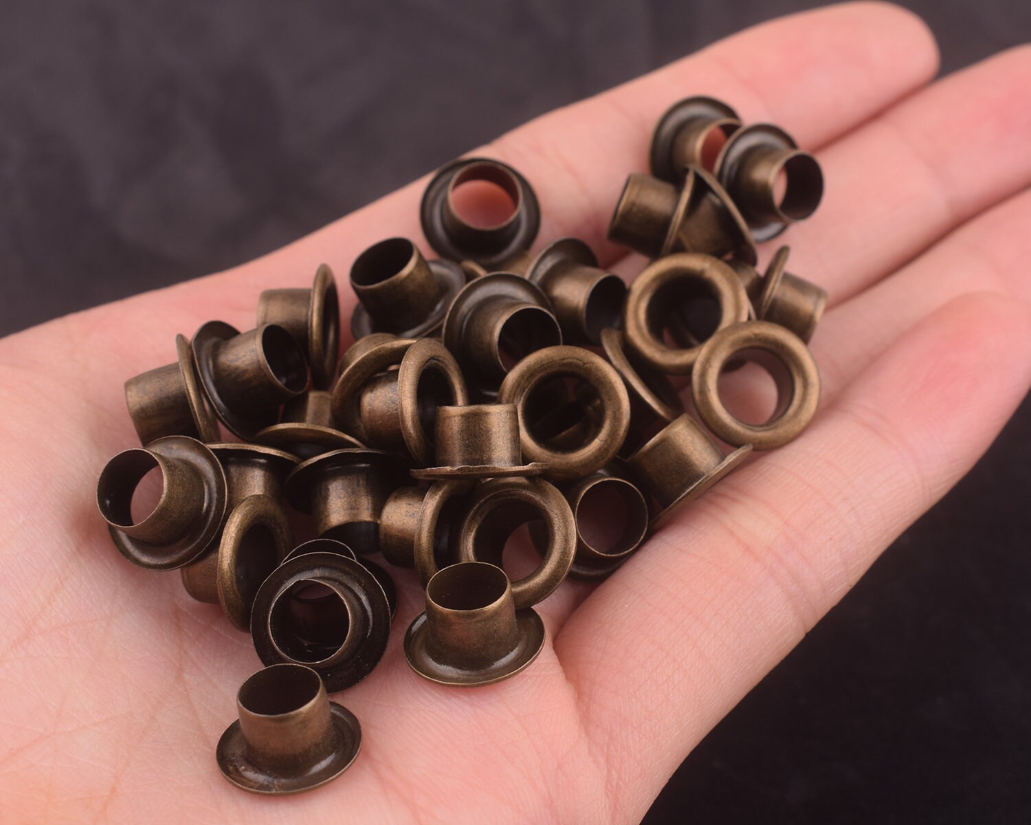 100pcs 6mm Sky Blue and Bronze Eyelet Grommets Hole Round - Etsy