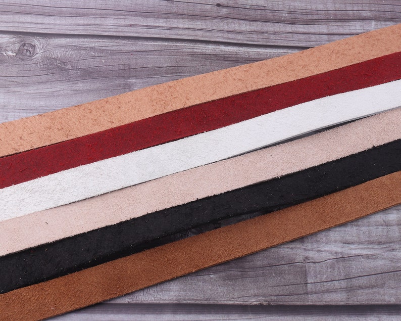 3/4 Wide Natural Leather Blank Strip Strap-flat Leather - Etsy