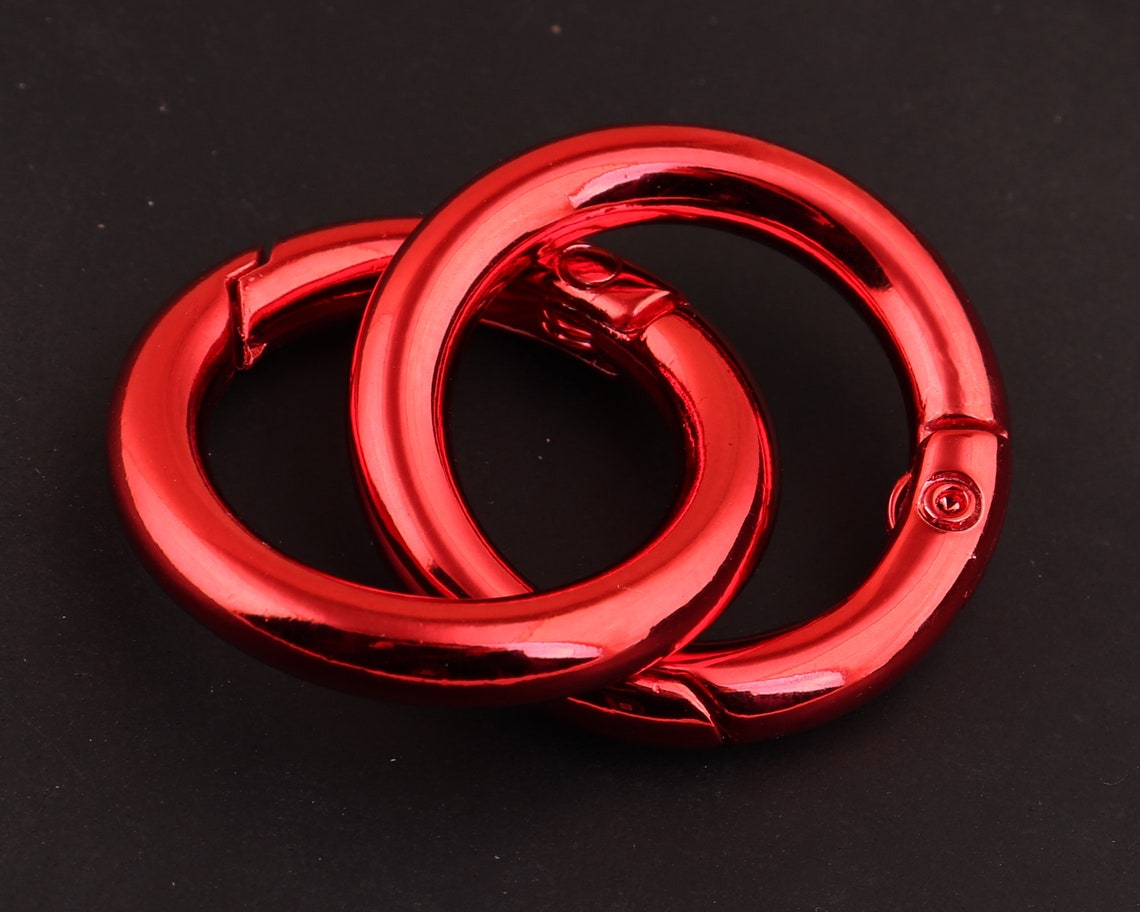 Spring Gate Ring O Ringround Gate Ring Circle Ring With Red - Etsy