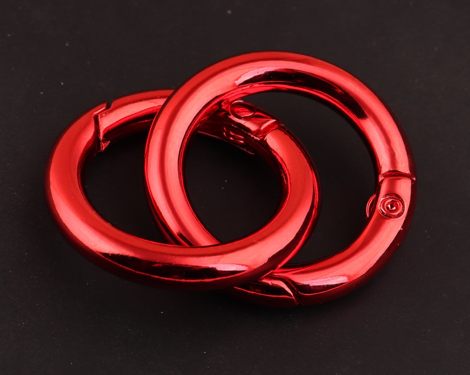 Spring Gate Ring O Ringround Gate Ring Circle Ring With Red - Etsy