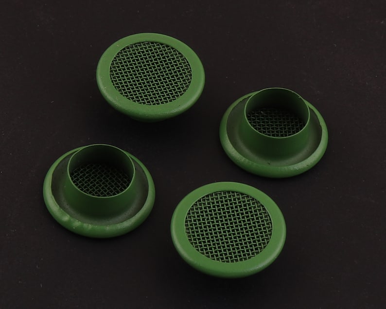100pcs 7mm Green Eyelets With Mesh Bronze Round Grommet Eyelets for ...