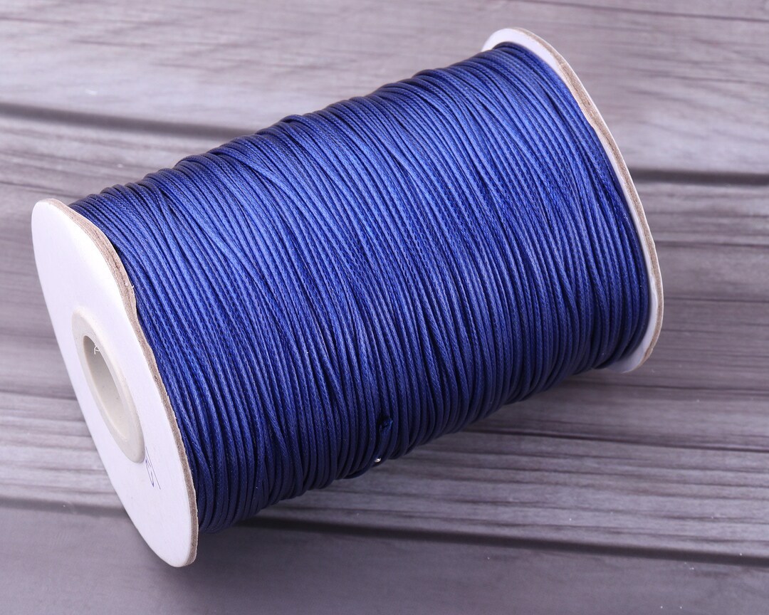 Donkerblauw waxkoord Korea gewaxt polyester koorden gazon bruin poly ...
