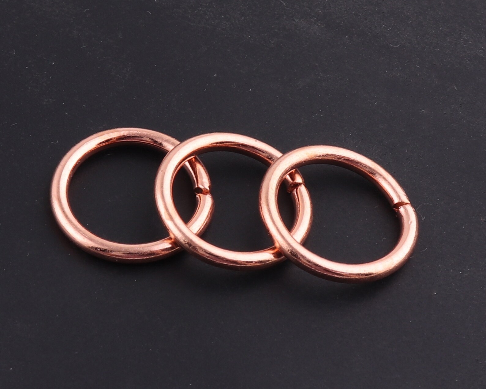 13 Mm Small Rose Gold Split Round Ring O Ring Non Welded Metal - Etsy