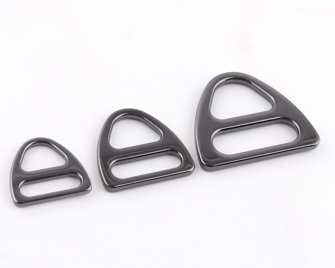 Gunmetal Solid Cast Large D Ring Buckles Snap Hook Adjusters Triangle ...