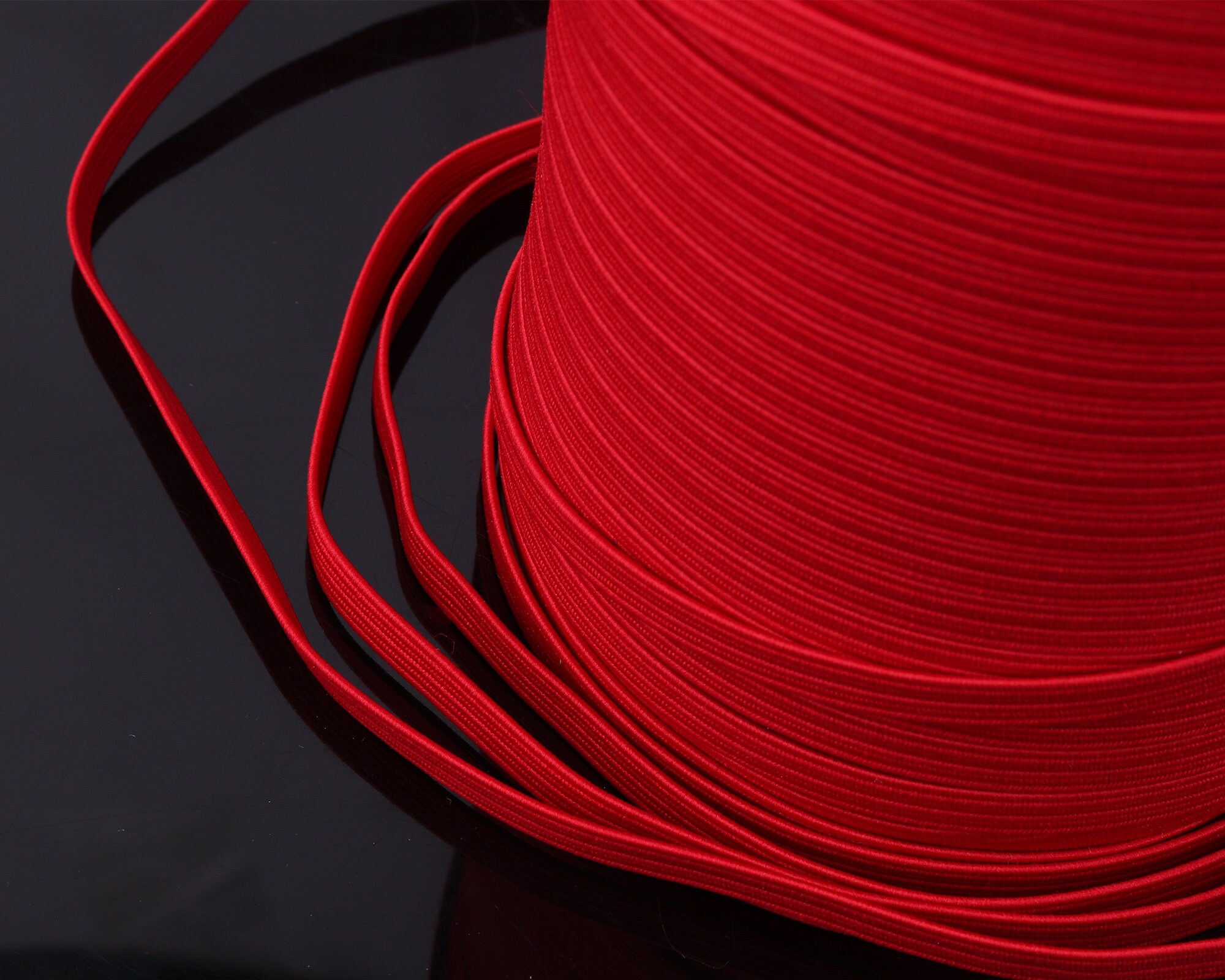6mm1/4 Elastic CordFlat elastic bandsred elastic | Etsy