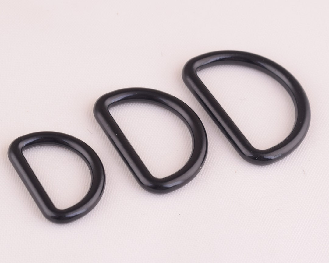 Anillos en D negros de 20 mm, 25 mm, 30 mm, hebillas en D de metal ...