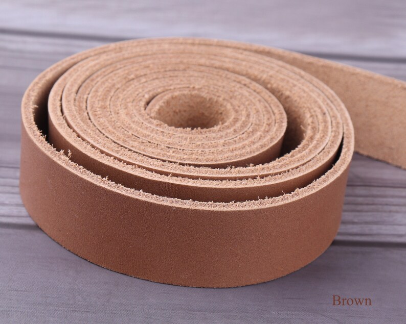 3/4inch Wide Natural Leather Strap-long Leather Stripbelt - Etsy