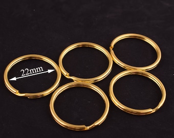 Gold Keychain Ring Clasps50pcs Wholesale Key Ring - Etsy