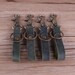 Green Leather Key Chain,men's Leather Key Fob/leather Key Holder ...