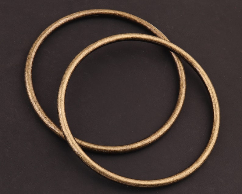 90 Mm Large Round Ring Closed Ring Metal Jumbo Bronze O Ring O - Etsy