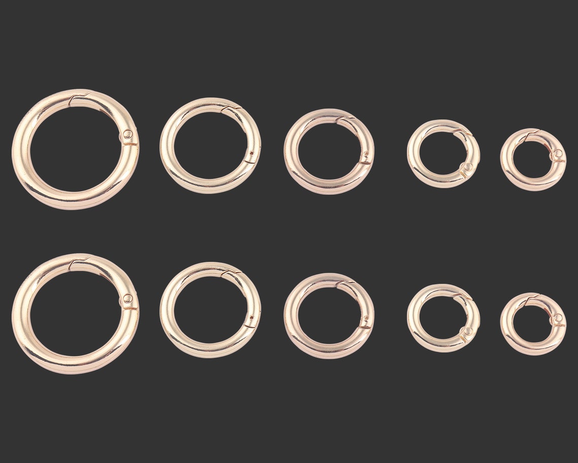 13-38mm Gold Metal Spring Round O Ring Gate Spring O Ring Push - Etsy UK