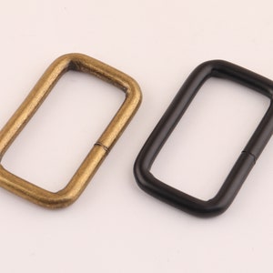 1 1/4 Inch 33mmbronze and Black Rectangle Rings Metal - Etsy