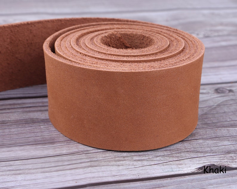 Genuine Leather Strap,natural Long Leather Strip-brown,black,khaki ...