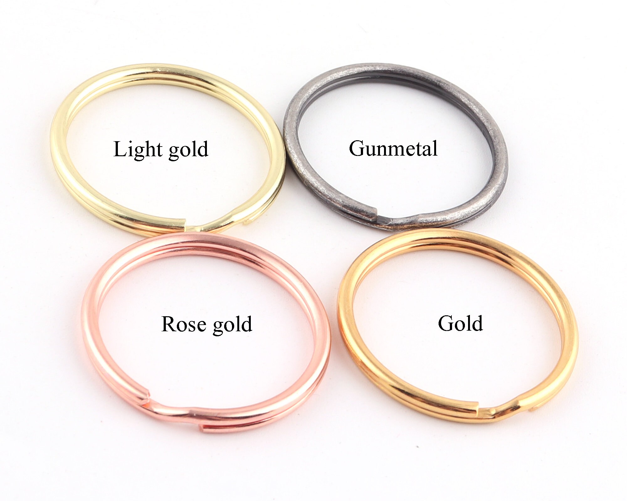 1 Inch Split Rings Key Rings-key Chain Ring Flat Split Key | Etsy