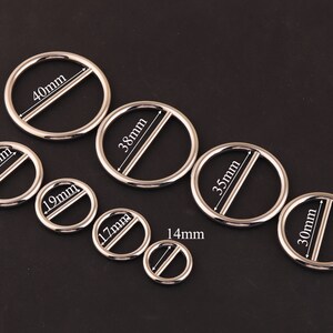 Silver Metal Round Buckle Wedding Button Circle Buckle Strap Buckles ...