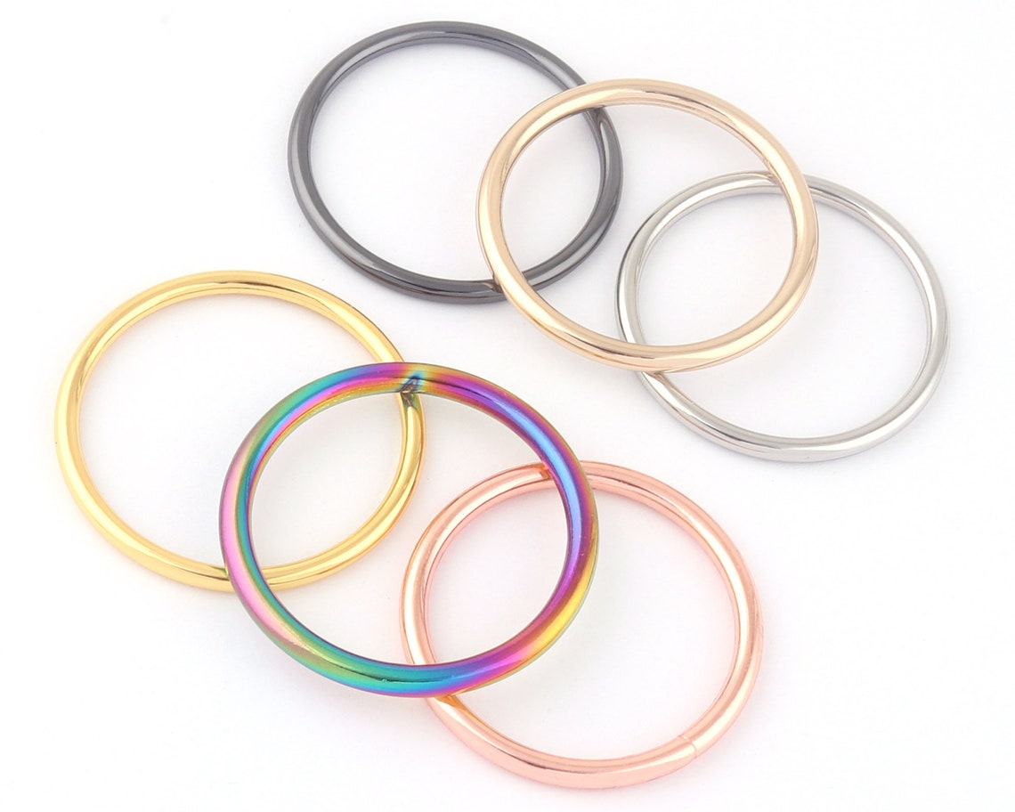 38mm Rainbow Metal Round Rings Welded Loops Purse Strap Buckle | Etsy