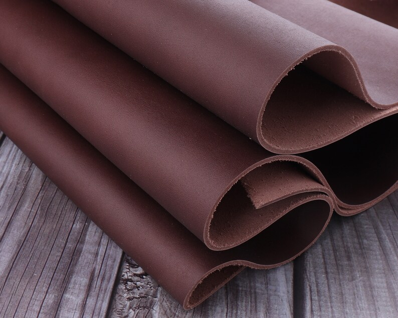 A4 Coffee Natural Leather-cowhide Leathergenuine Leather | Etsy