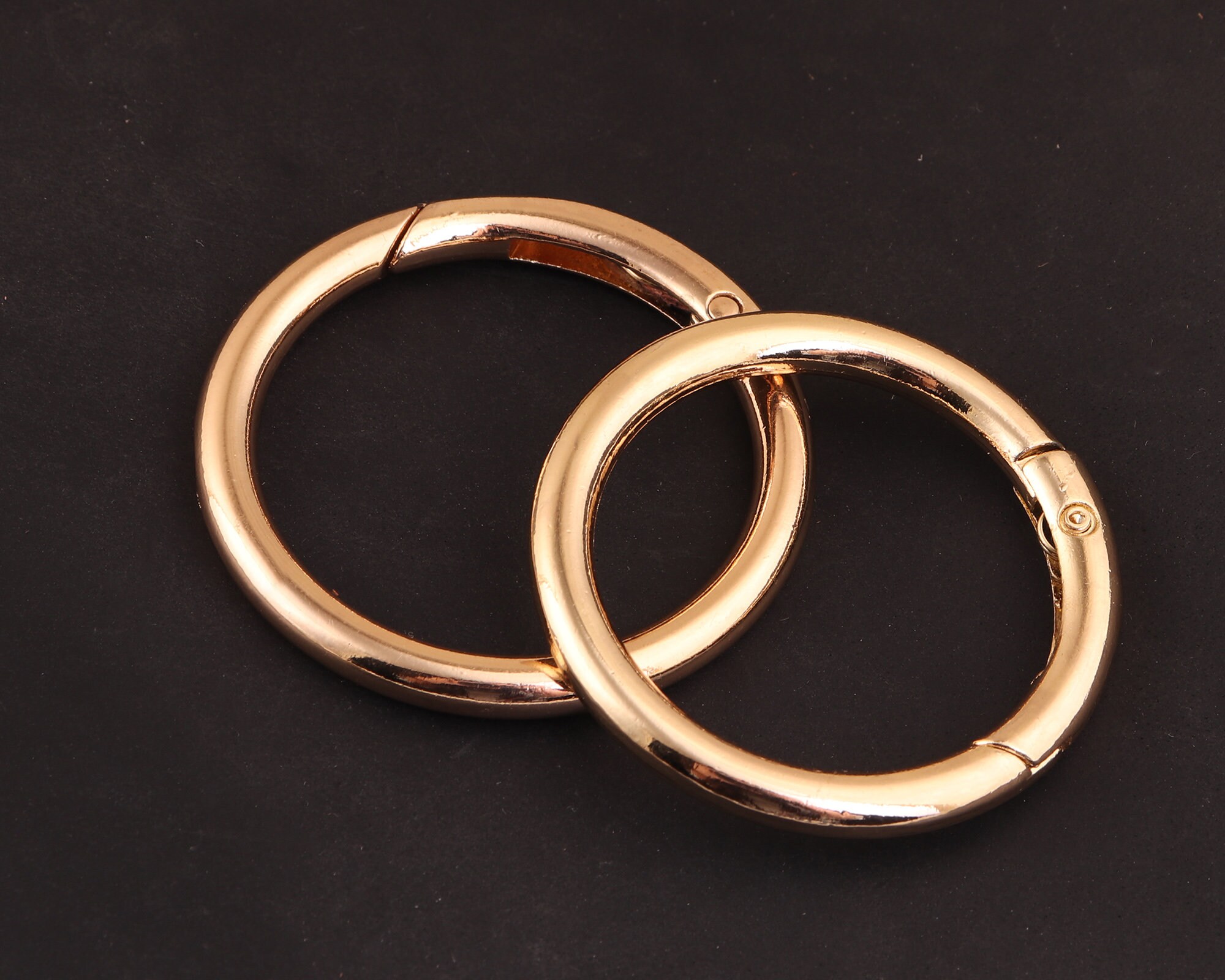 Light Gold O-rings Metal O Ring Spring Ring Clasp Push Gate O - Etsy