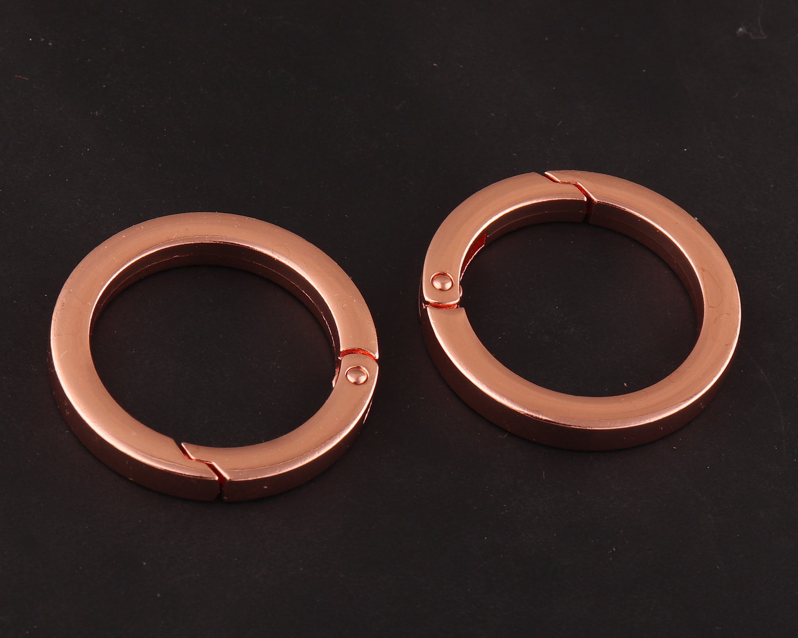 1 Inch25mmand 33mm Spring Ringspurses Snap Hooksrose Gold - Etsy