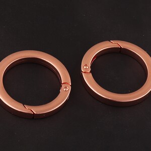 1 Inch25mmand 33mm Spring Rings,purses Snap Hooks,rose Gold Spring Hook ...