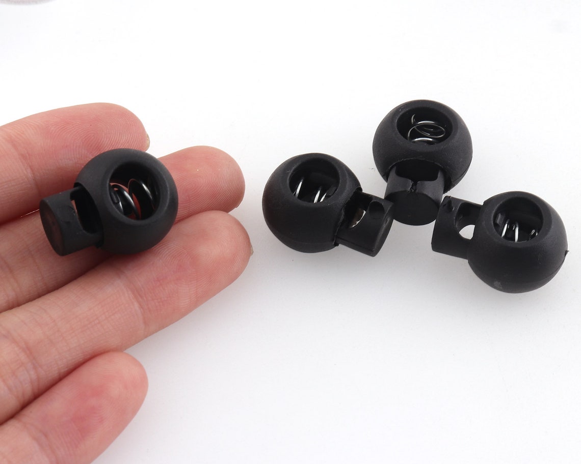 7mm Black Rope Cord Stopper Single Hole Cord Locks for - Etsy