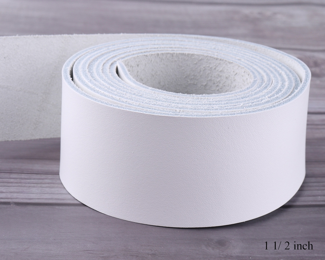 Natural Leather Strip White Belt-long Leather Straps,purse Straps,3/4 ...