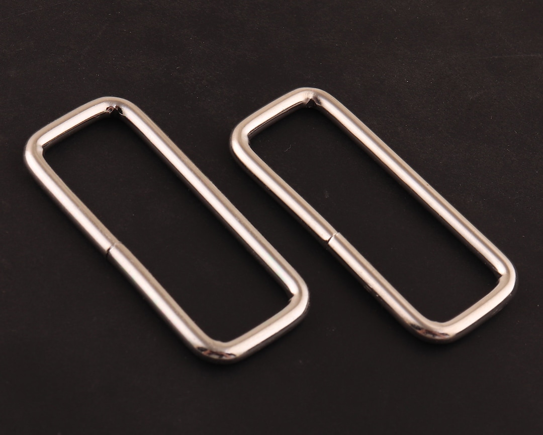 1 1/2 Inch(38mm) Silver Rectangle Ring,rectangular Wire Loop/strap ...