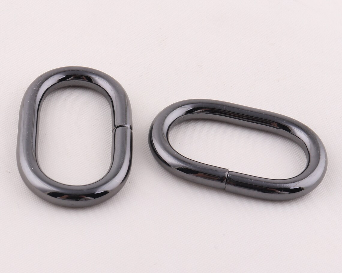 4020mm gunmetal Metal Loop Oval Ring Oval Loop Oval Buckle | Etsy