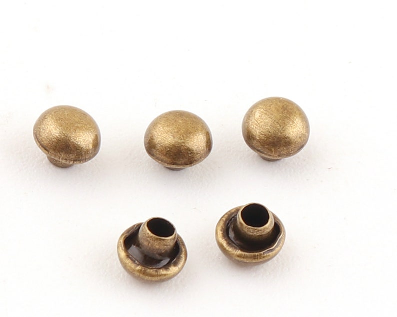 Bronze Material Double Caped Rivets 4mm Mini Rivets Metal | Etsy