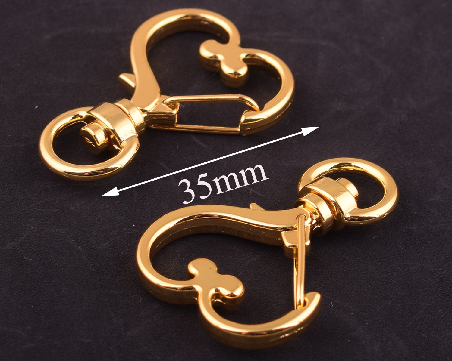 6 pcs 35 mm gold Swivel clasp/Swivel snap hookLobster | Etsy