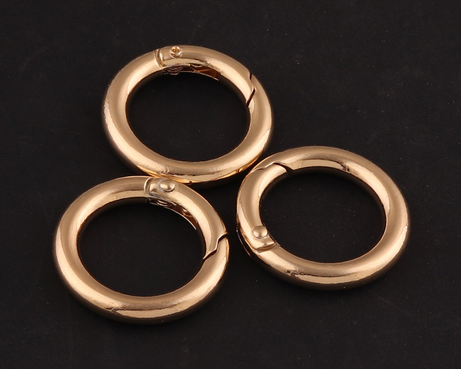 Gold O-rings Metal O Rings Spring Ring Clasp Push Gate O Ring - Etsy