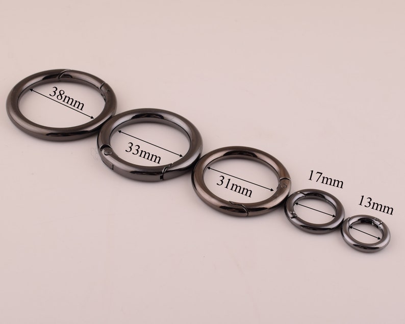 Gunmetal O-rings Spring Gate Ring Round Gate Ring Spring Ring | Etsy