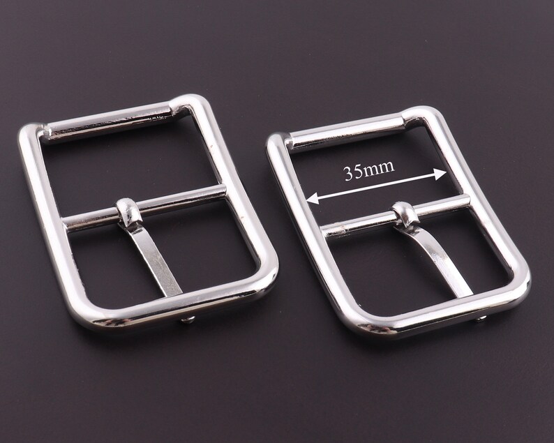 35mm Large Silver Strap Buckle Fasteners Belt Buckle Square - Etsy