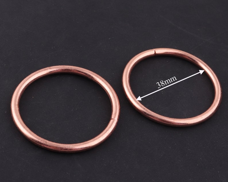 38mm Rose Gold and Gold Metal O-ring Belt Bucklemetal | Etsy