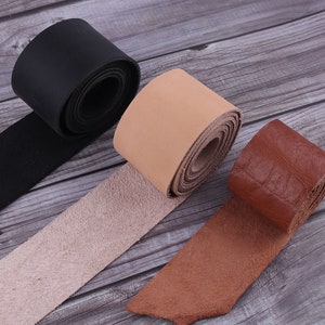 2 Inch Wide Natural Leather Strap,long Genuine Leather Straps,cowhide ...