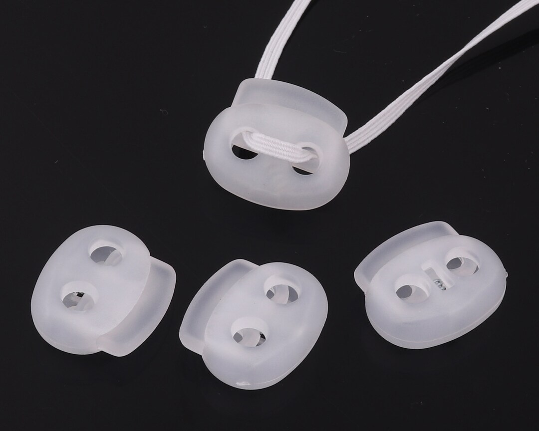 Plastic Cord Stopper Locks Single Hole Toggle Cylinder Cord Lock for 3 ...