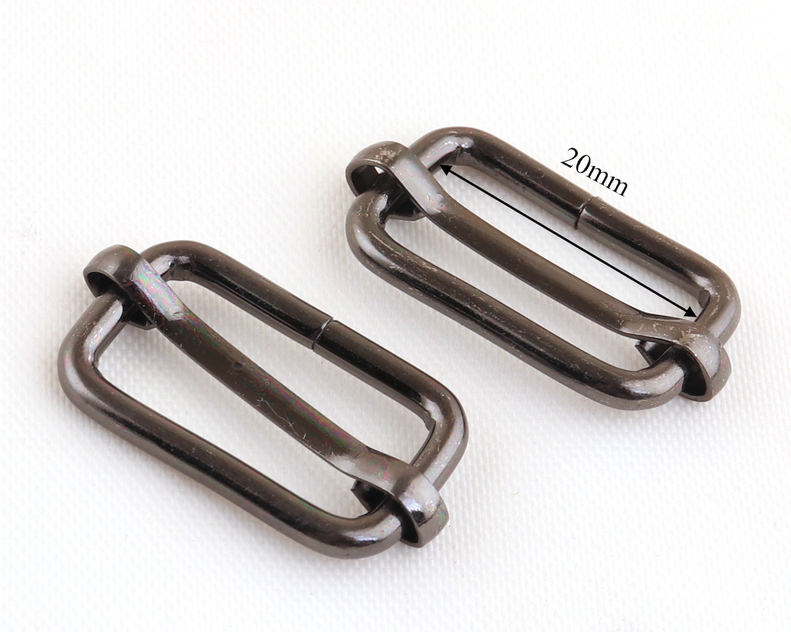 20mm Gunmetal Webbing Adjuster Buckle for Strap Adjuster Strap - Etsy