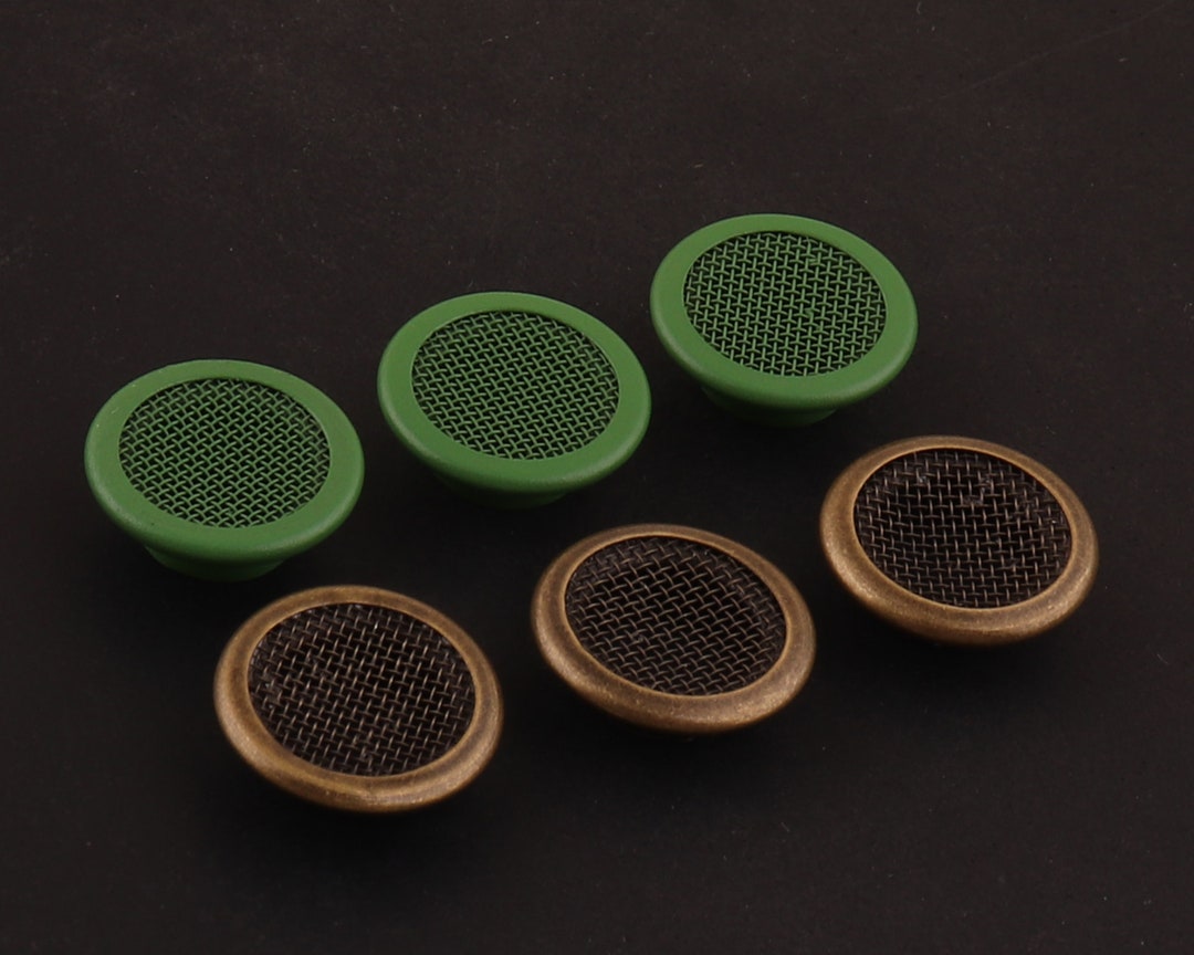 100pcs 7mm Green Eyelets With Mesh Bronze Round Grommet Eyelets for ...