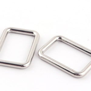 1 Inch Rectangle Rings,metal Rectangle Buckle Ring for Bag Belt Loop ...