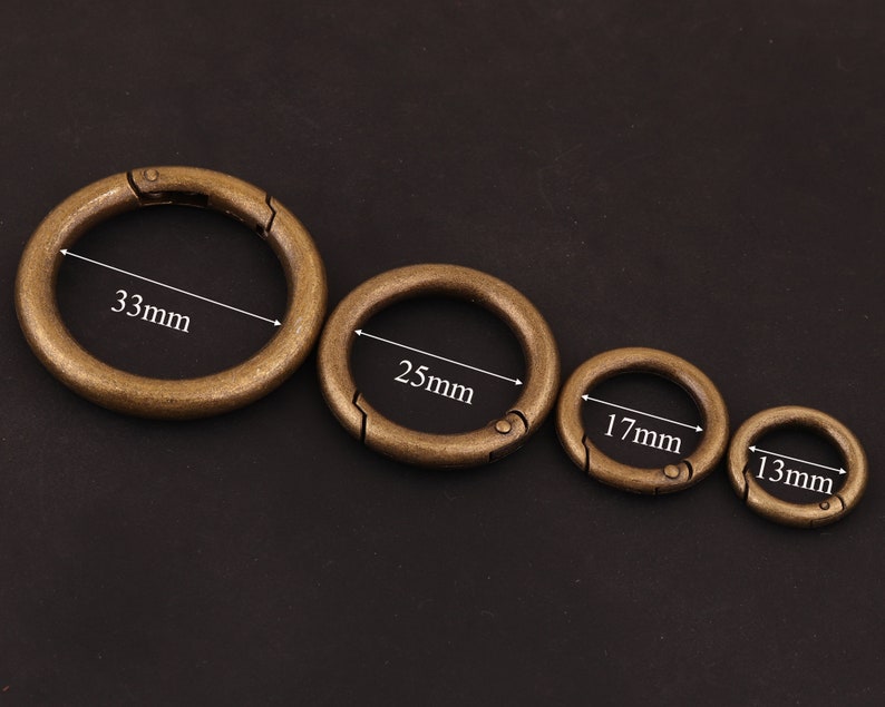 Bronze Spring Rings Spring Gate Ring Round Gate Ring Spring - Etsy