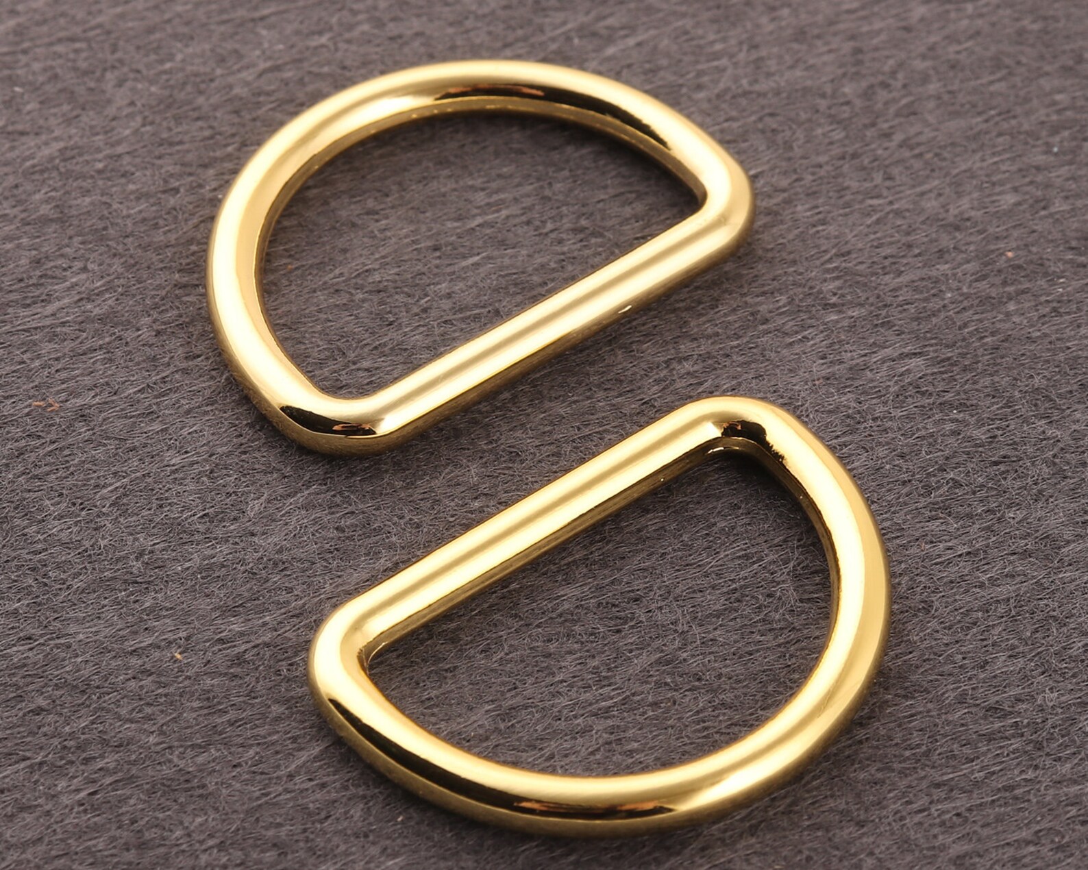 1 Inch25 Mmgoldbronze and Black D Ring Leash Seamless D - Etsy