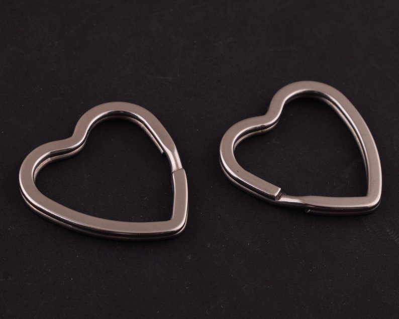 1 Inch25mmsolid Stainless Steel Heart Shape Key Chain Key - Etsy