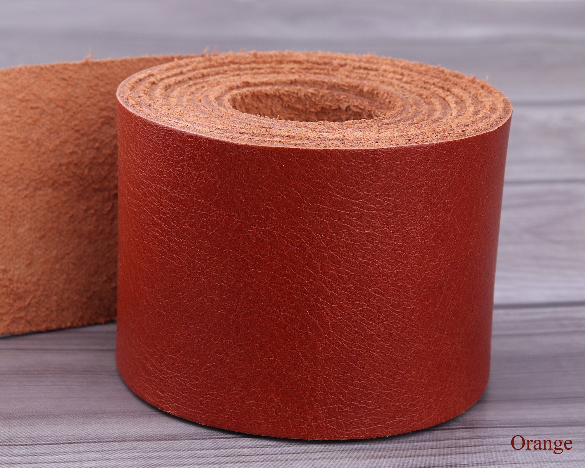 2 Inch Leather Strap-natural Leather Stripitalian Genuine - Etsy