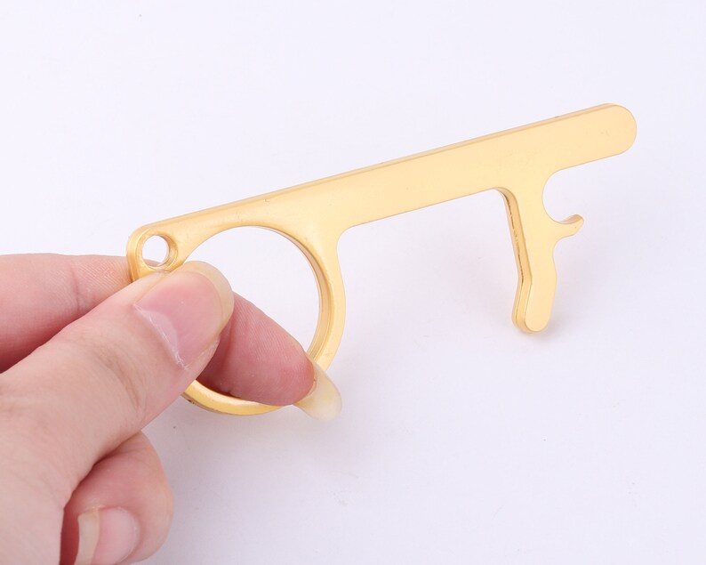 No Touch Tool Door Opener-keychain Touch User Friendly Door - Etsy